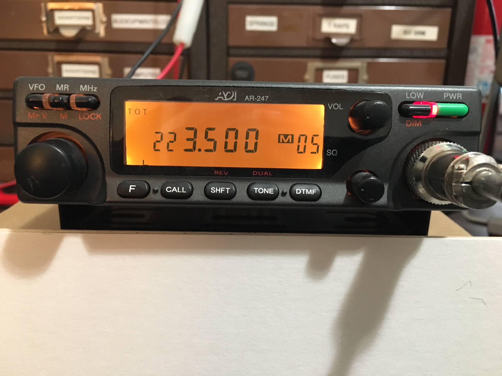 Kenwood TM-261A Two meter transceiver / ADI AR-247 220MHz Mobile ...